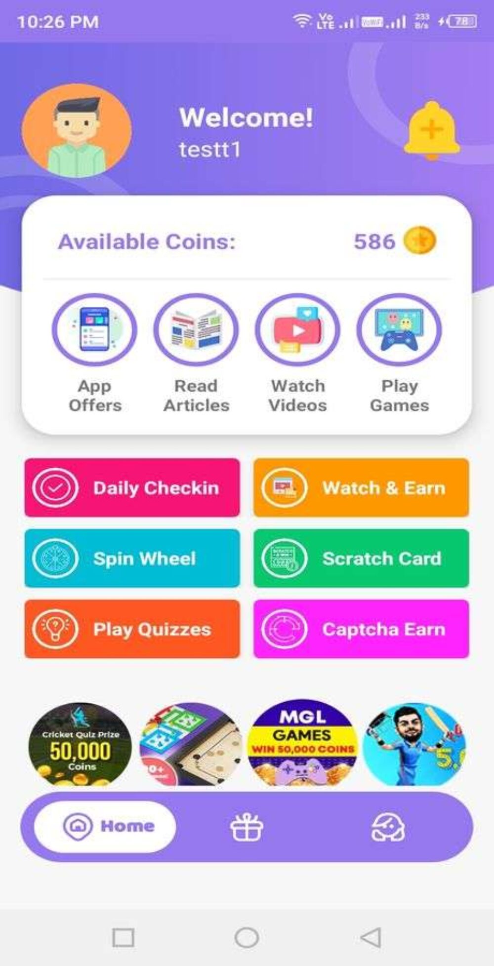 All In One Android Earning App with Admin Panel - Themestub - Premium ...